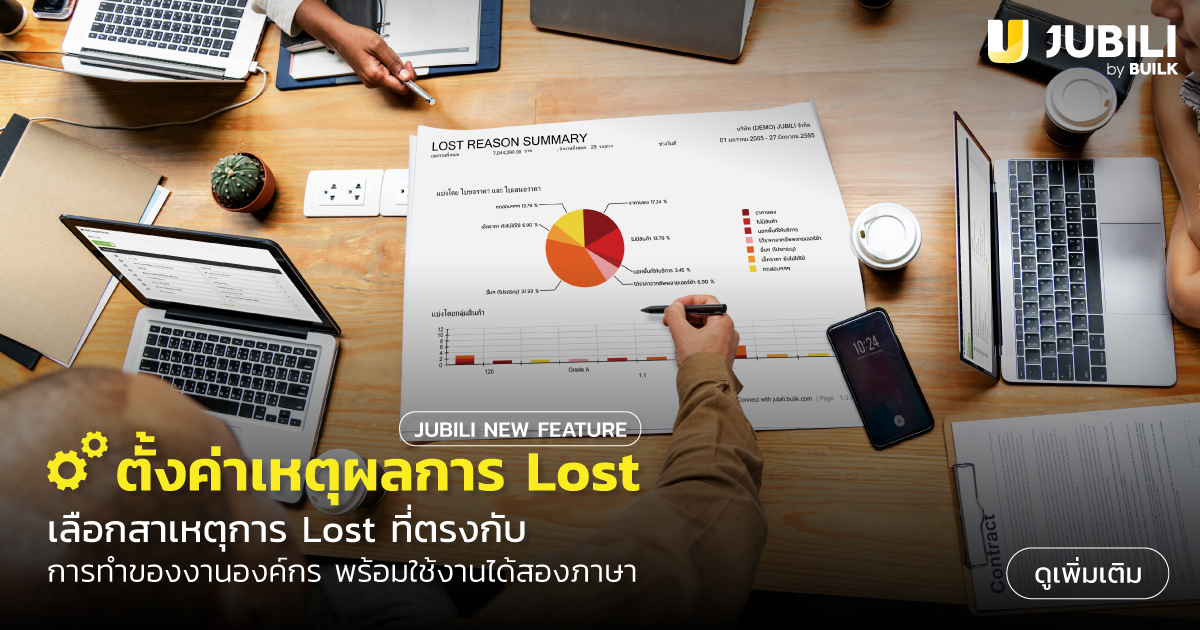 JUBILI By BUILK ระบบ CRM บริหารงานขายเพื่อธุรกิจ B2B