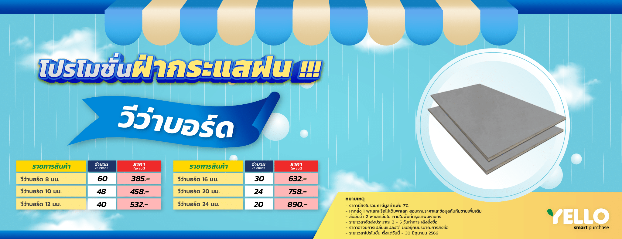 โปรโมชั่น - YELLO Smart Purchase วัสดุก่อสร้างออนไลน์